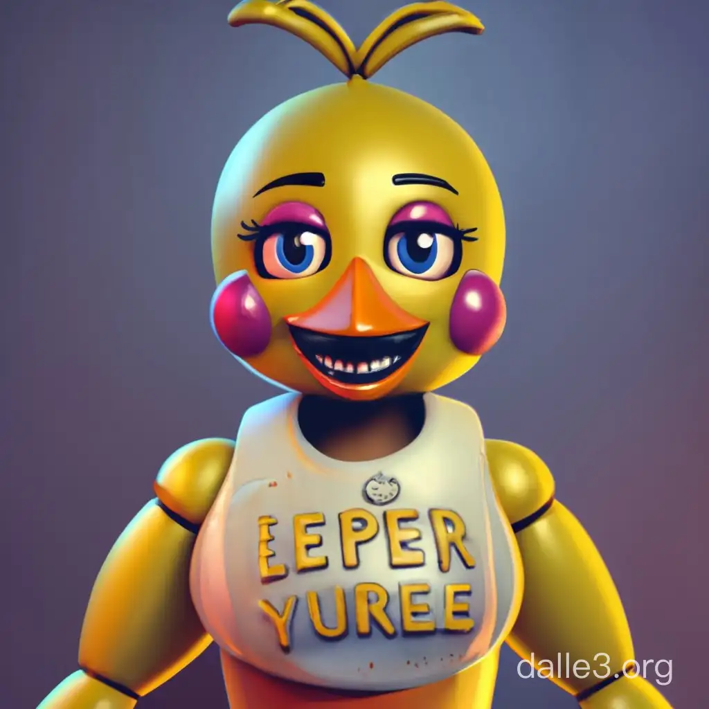 Toy Chica Five Nights at Freddys Model | Dalle3 AI