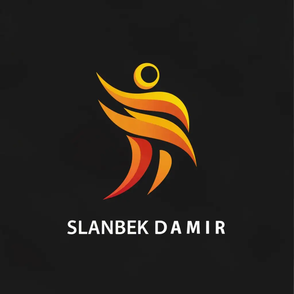 LOGO Design For Slanbek Damir PersonalityCentric Typography on a Clean ...
