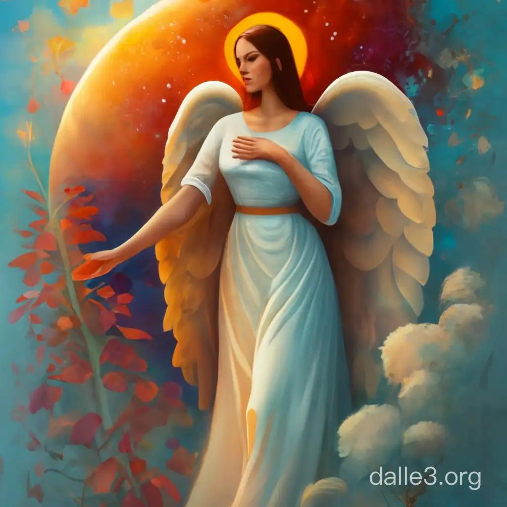 Guardian Angel Embracing and Protecting the Soul | Dalle3 AI