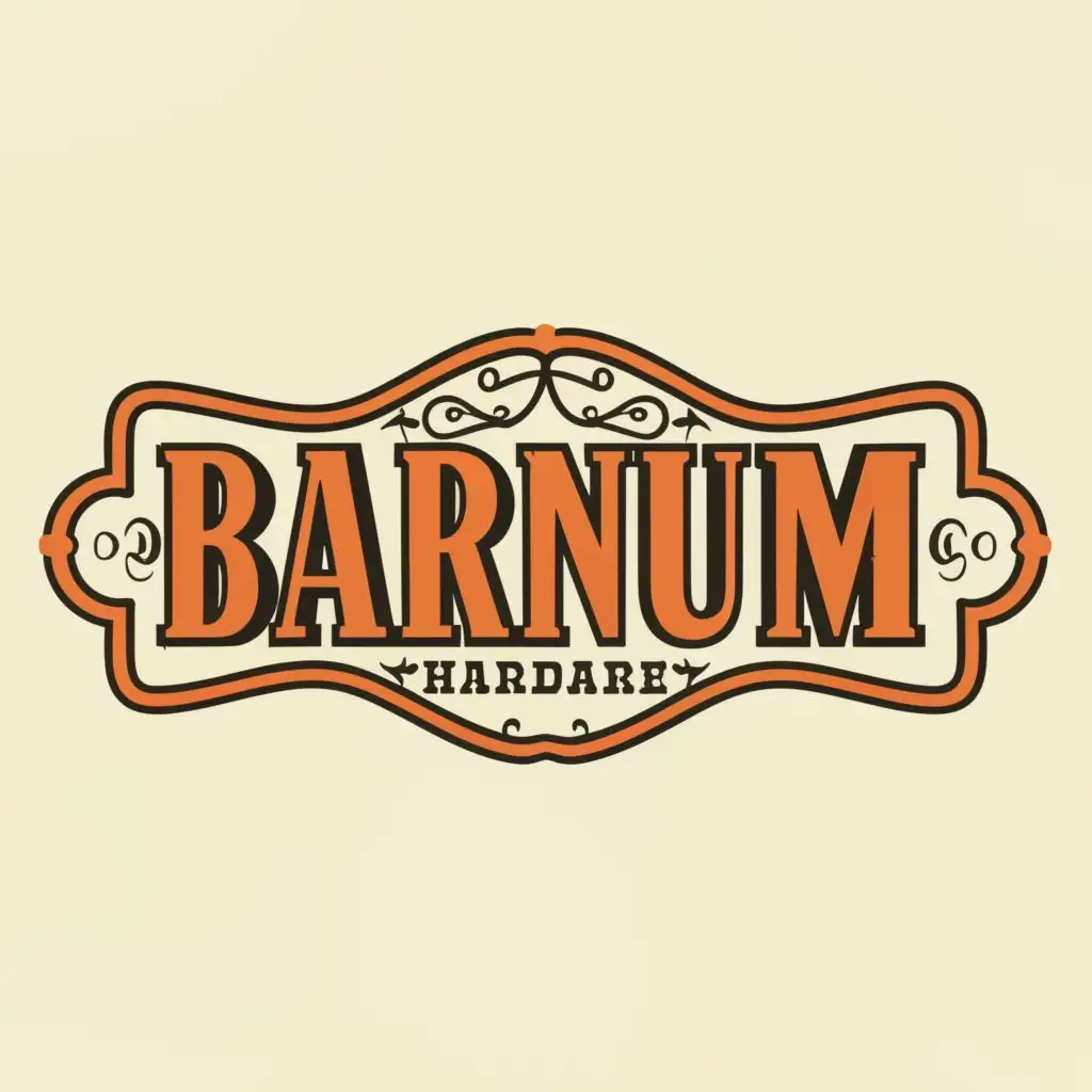 LOGO Design For Barnum Hardware Store Bold Typography with Industrial ...