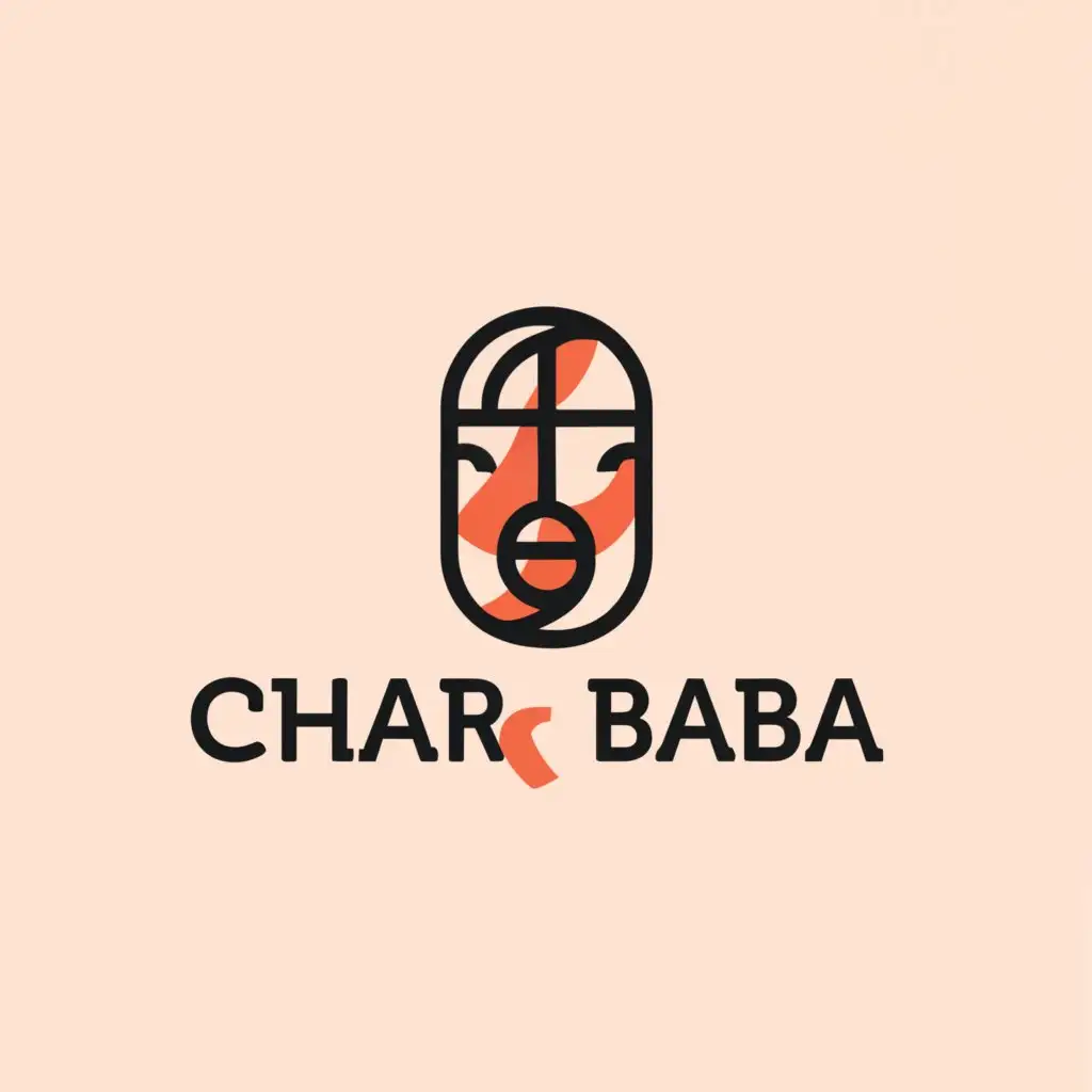 LOGO Design For Char Baba Modern Text Logo with Clear Background | AI ...
