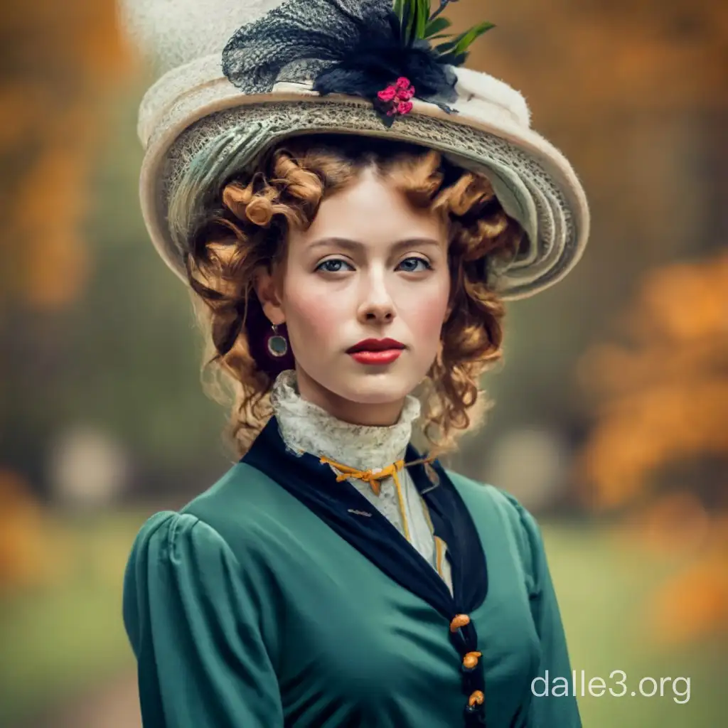 Elegant Victorian Lady in Vintage Attire | Dalle3 AI