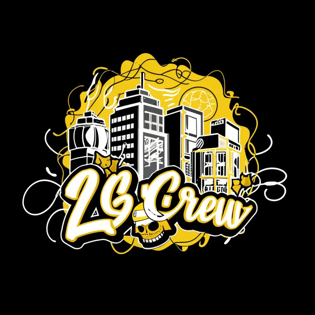 LOGO Design For 2G CREW Urban Cityscape with Festive Calligraphy and ...