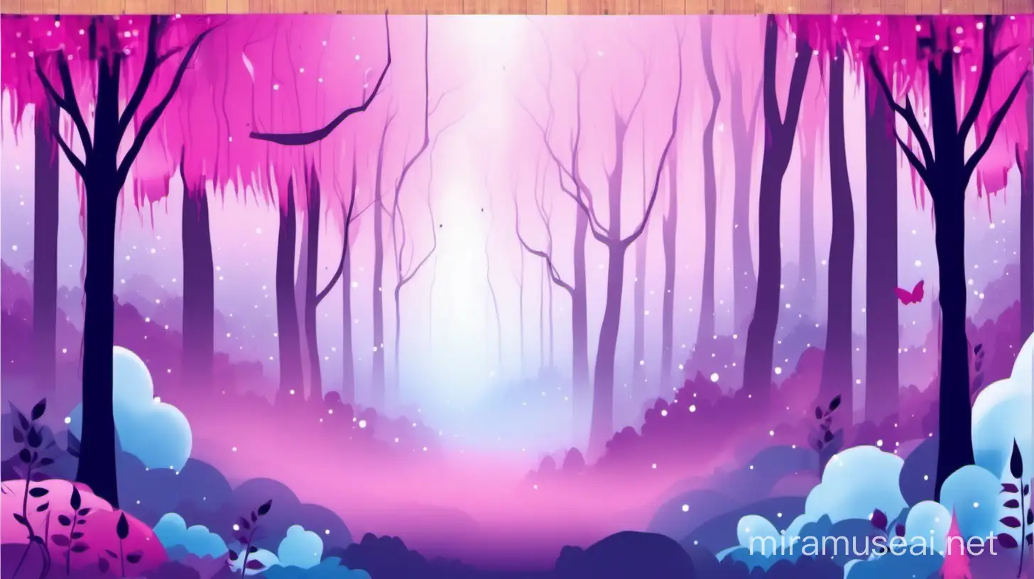 Enchanted Misty Forest with Pink and Purple Palette | MUSE AI