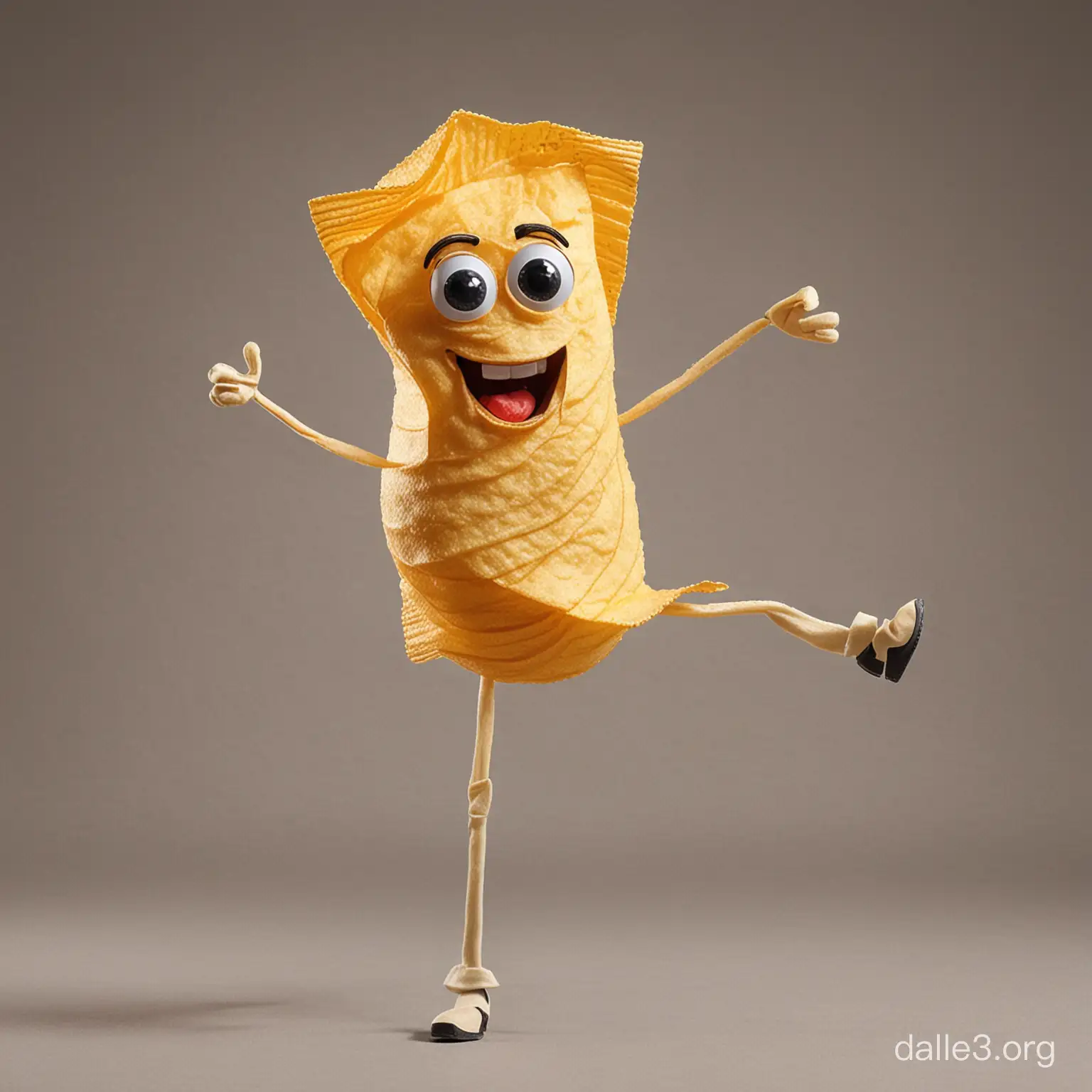 Joyful Potato Chips Dancing in Ecstatic Rhythm | Dalle3 AI