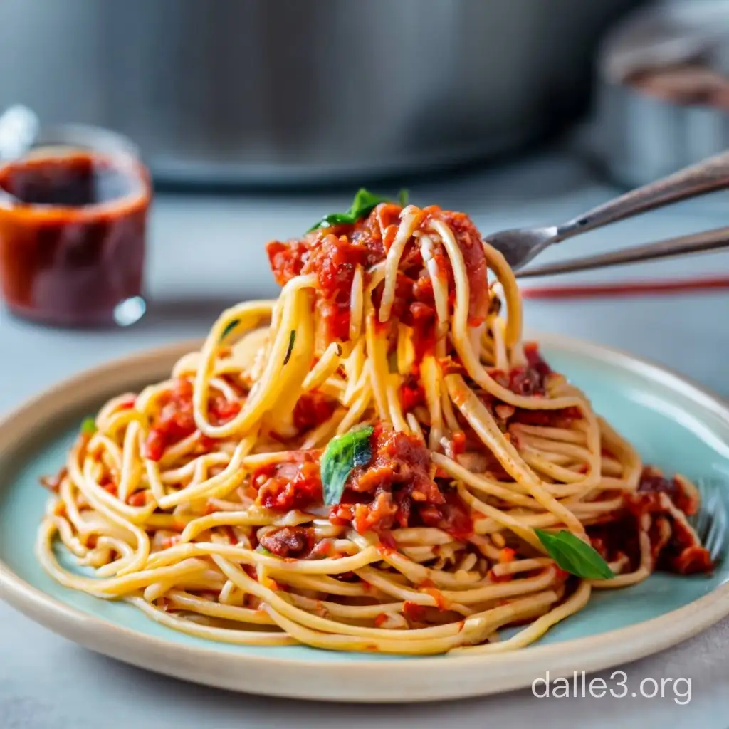Deliciously Twisted Spaghetti Extravaganza | Dalle3 AI