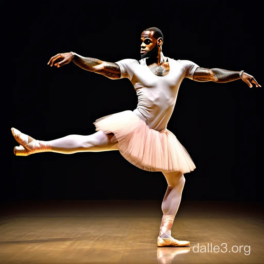 LeBron James Ballet Dancing Performance | Dalle3 AI