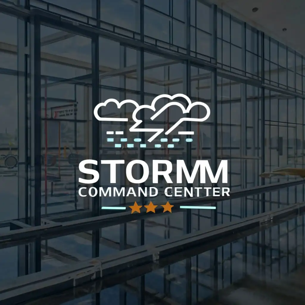 LOGO Design For Storm Command Center Dynamic River Flood Rain Storm ...