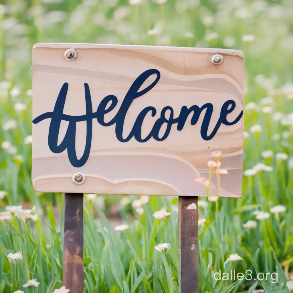 Vibrant Welcome Sign in a Spectrum of Colors | Dalle3 AI