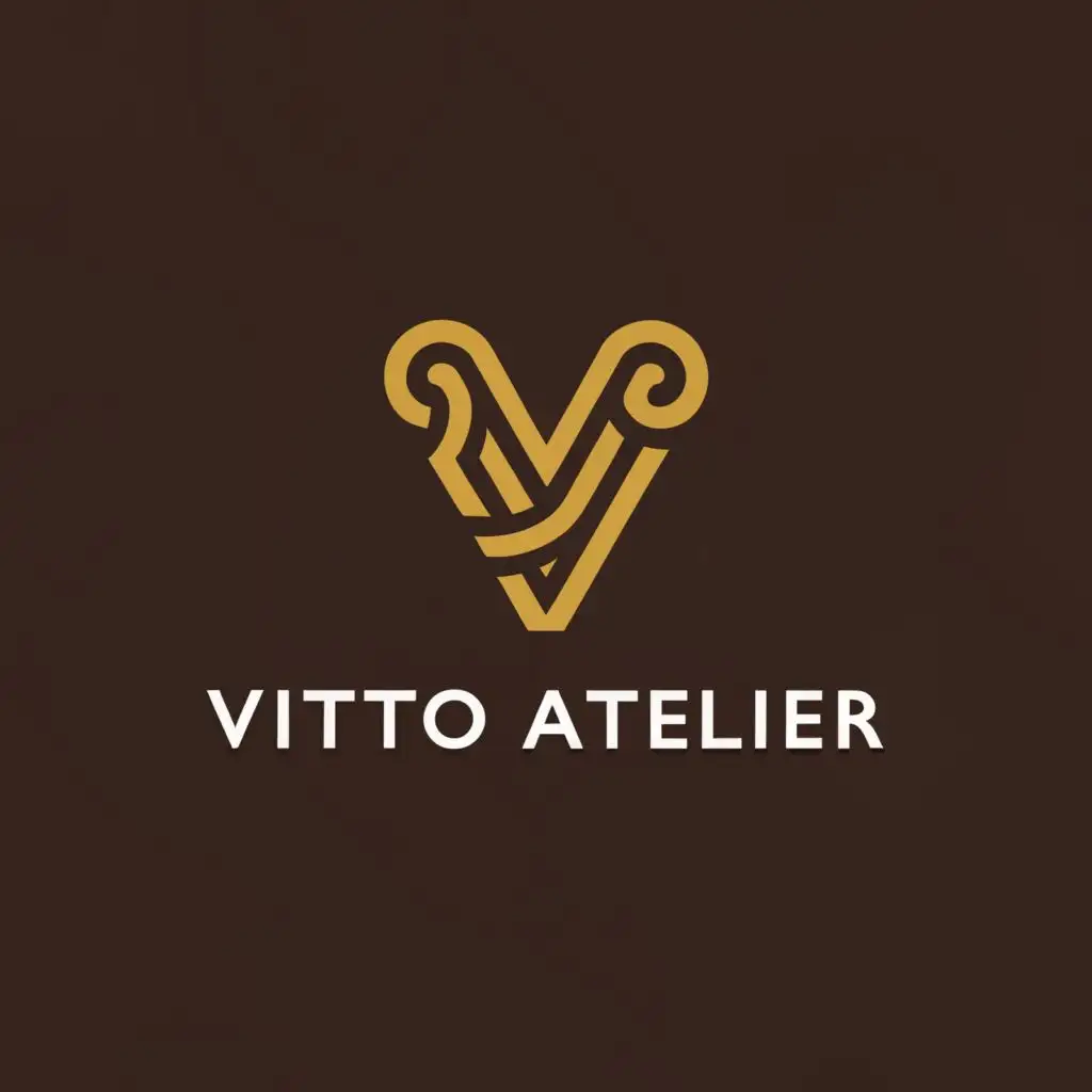 LOGO Design For Vitto Atelier Elegant Text with Distinctive Leather ...