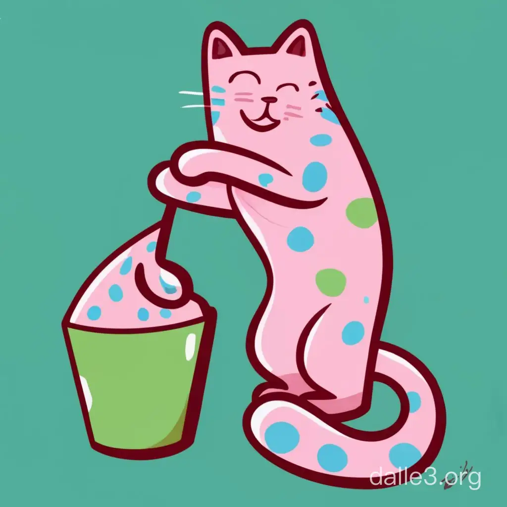 Adorable Kitty Susu Playfully Engaging with Yarn | Dalle3 AI