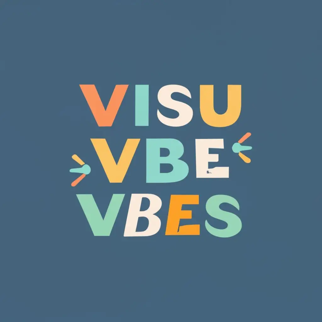 LOGO Design for Visu Vibes Creative Typography with Modern Elegance | AI LOGO Generator