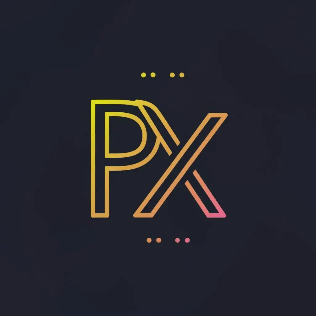 LOGO Design For PX Sleek Alphabets Intertwined with Elegant Typography ...