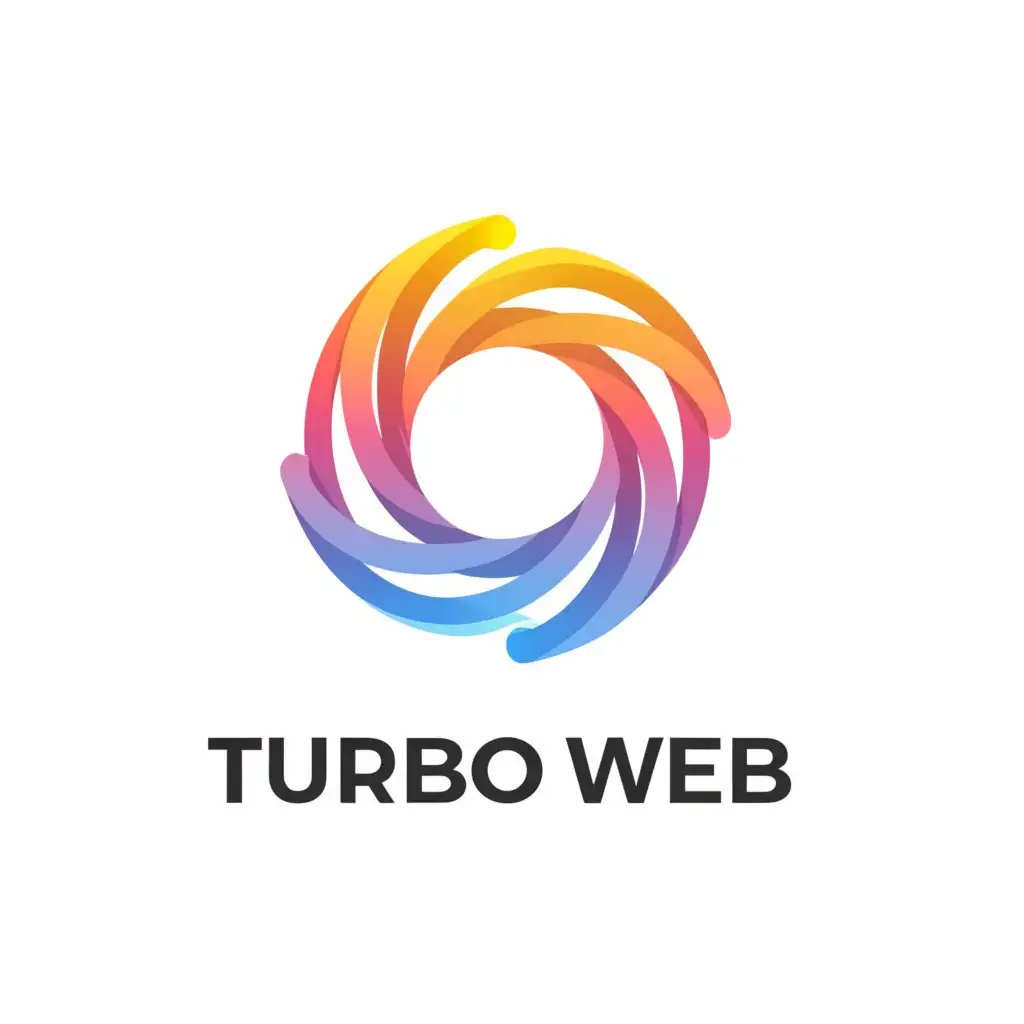 LOGO Design for Turbo Web Modern Web Symbol in the Technology Industry ...