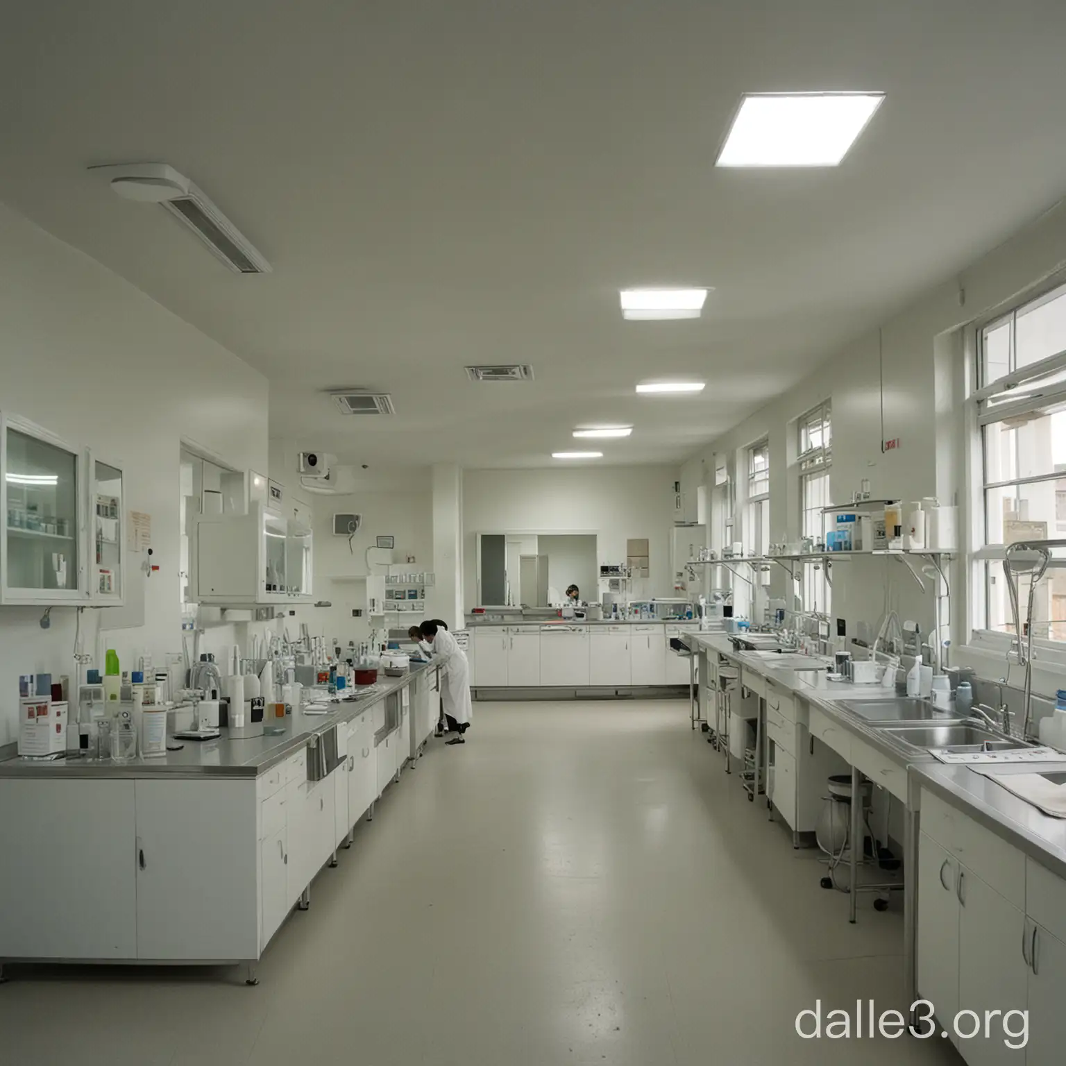Modern Hygiene Laboratory with Advanced Equipment and Researchers ...