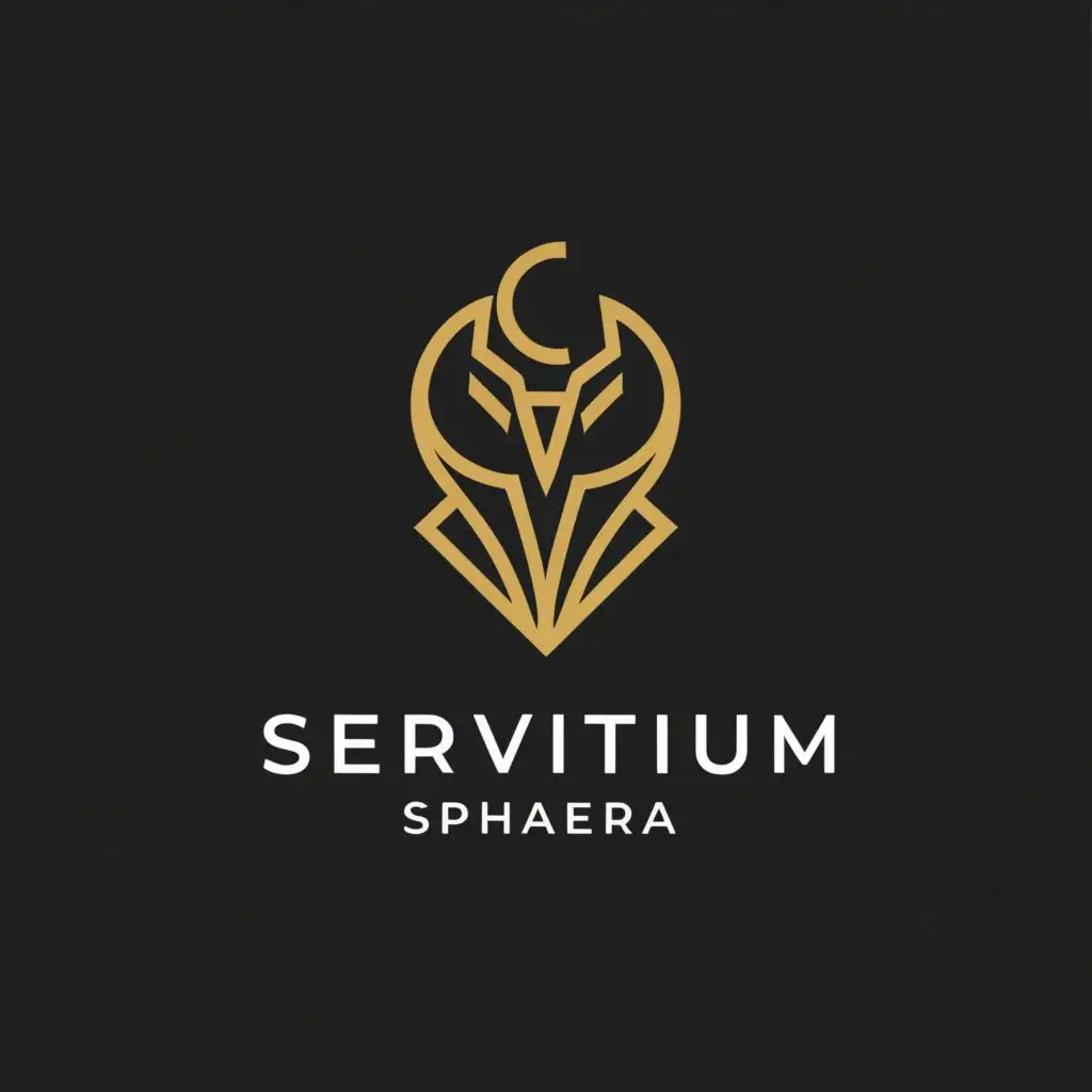 LOGO Design For Servitium Sphaera Minimalist Mafia Man Symbol for ...