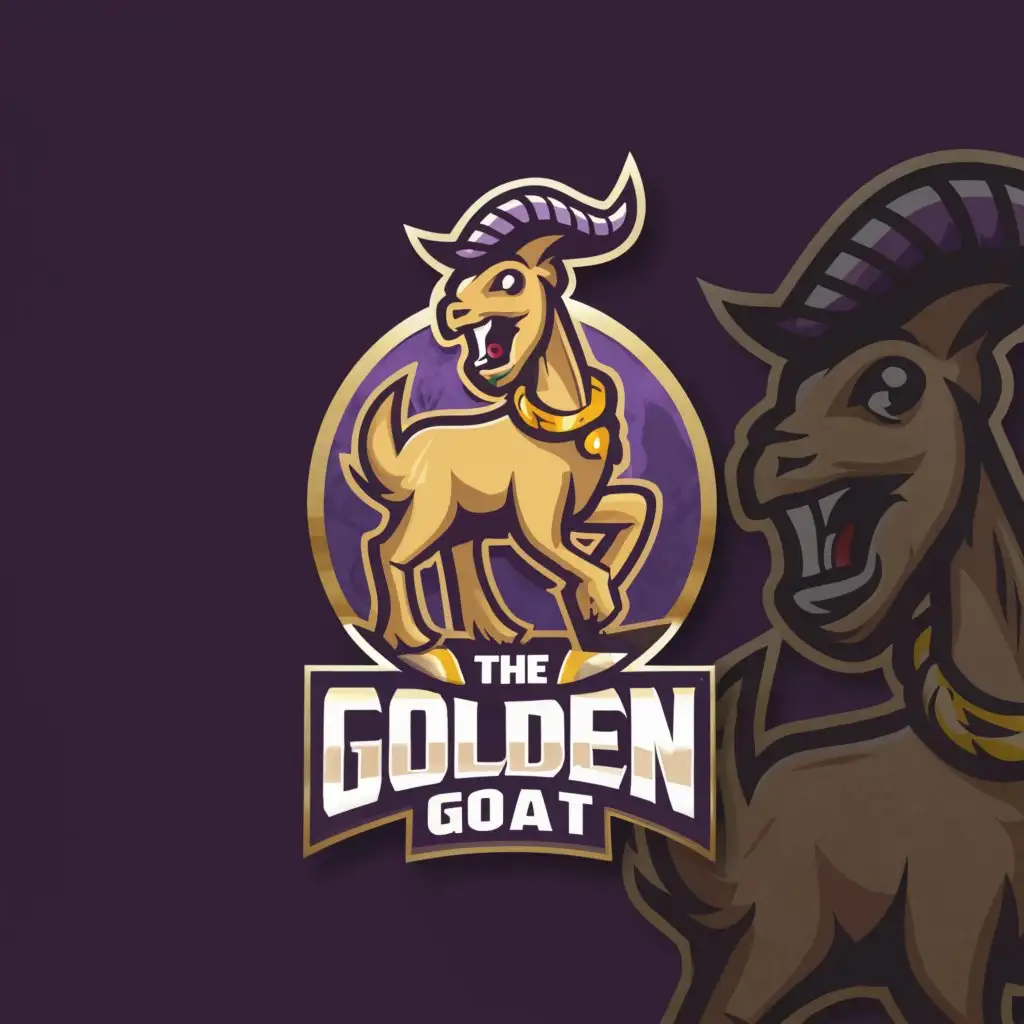 LOGO Design For The Golden Goat Majestic Goat Mascot with Christian ...