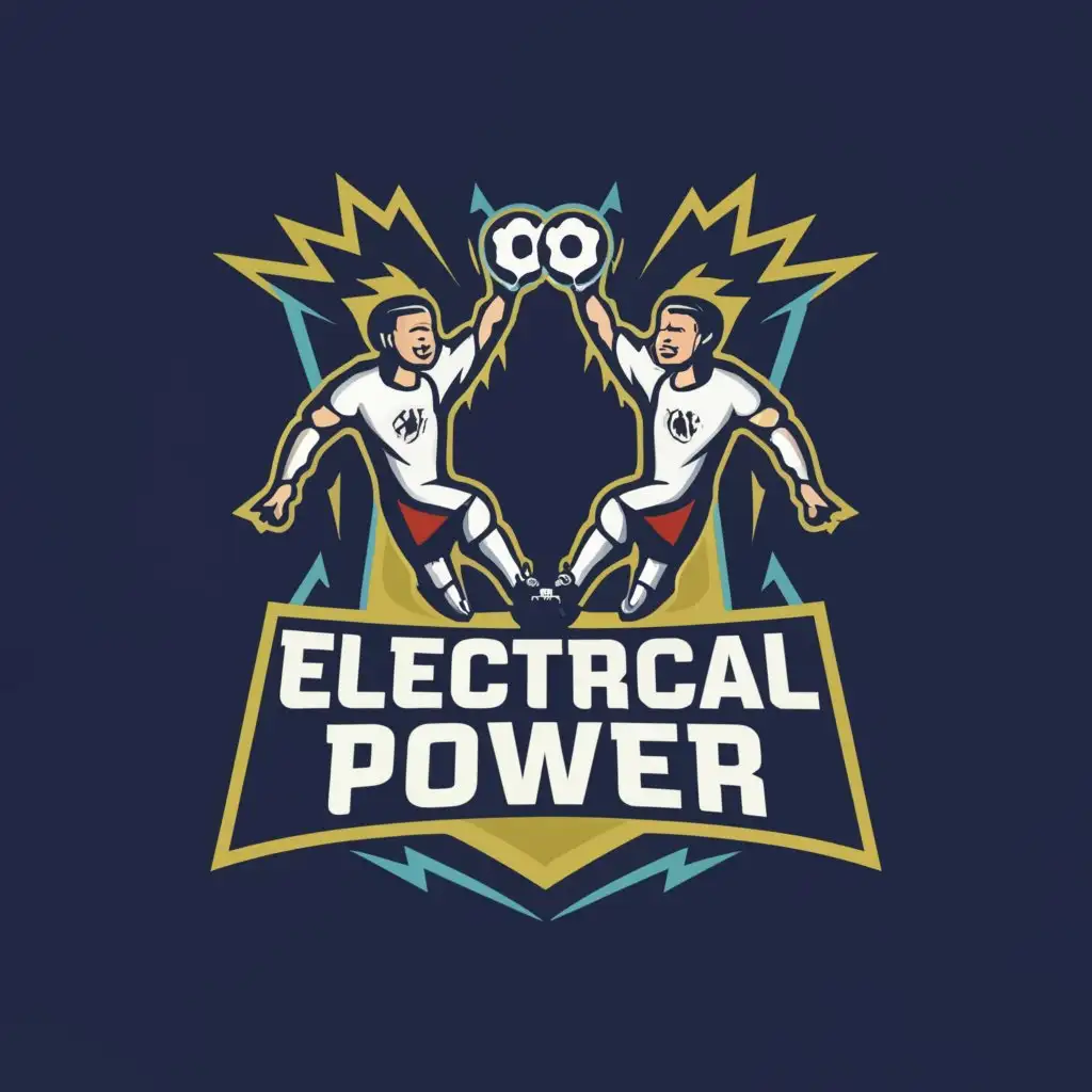 LOGO Design For Electrical Power Football Club Symbolizing Teamwork and ...