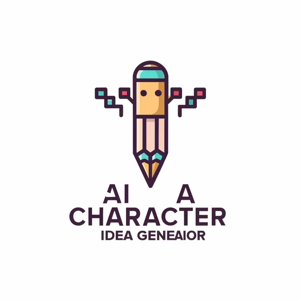 LOGO Design For AI Character Idea Generator Minimalistic Pencil and ...