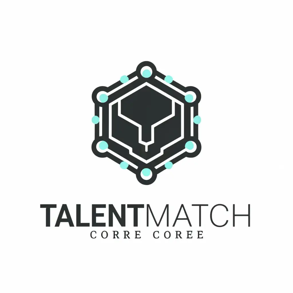 LOGO Design for Talent Match Core Hexagonal Artificial Intelligence Theme | AI LOGO Generator
