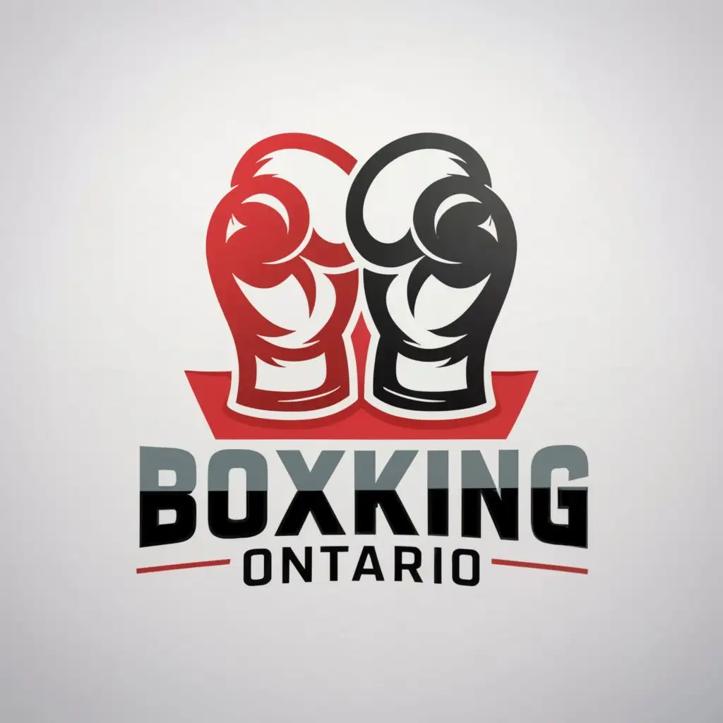 LOGO Design for Boxing Ontario Dynamic Boxing Symbol with Clear ...