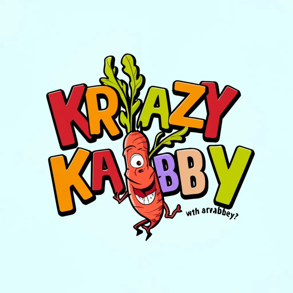 LOGO Design For KrazyKabby Classy Text with Moderate Symbol on Clear ...