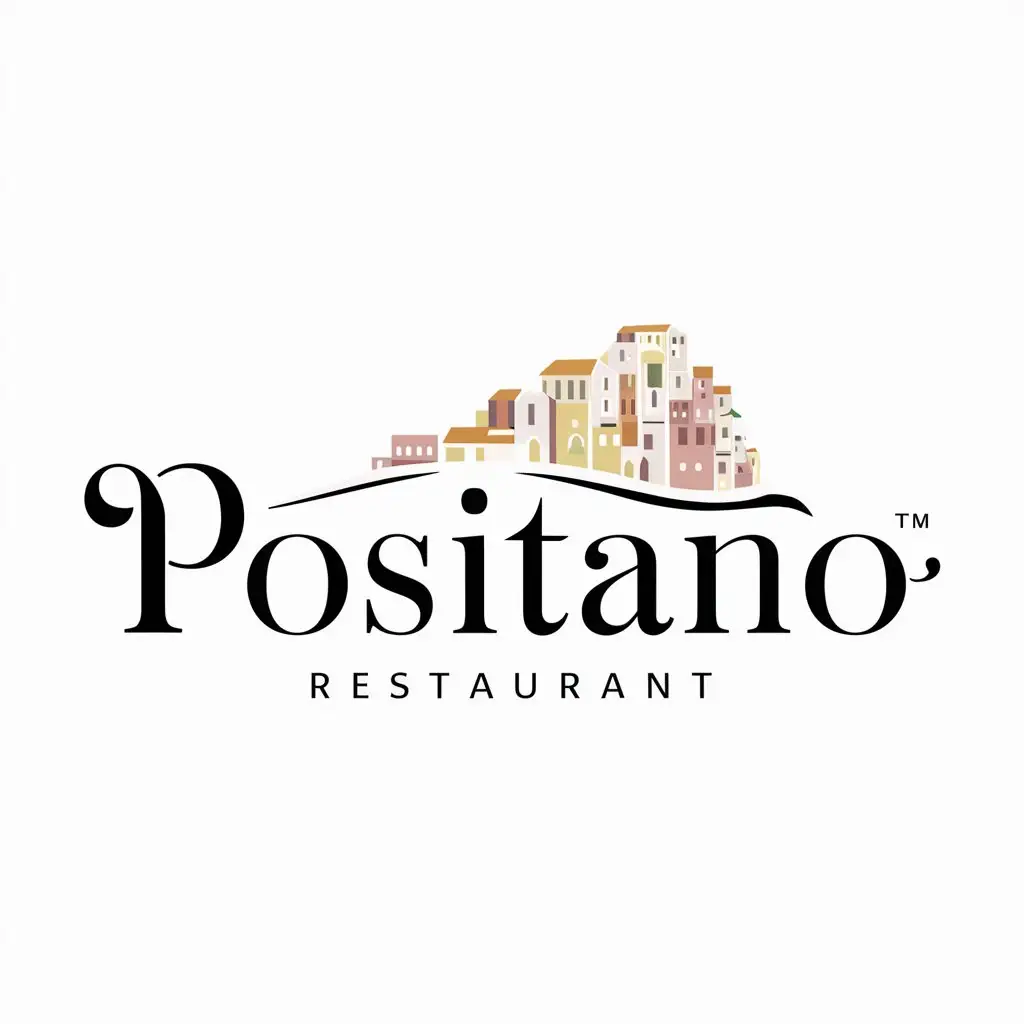 LOGO Design For Positano Capturing Italian Charm with Clear Background ...
