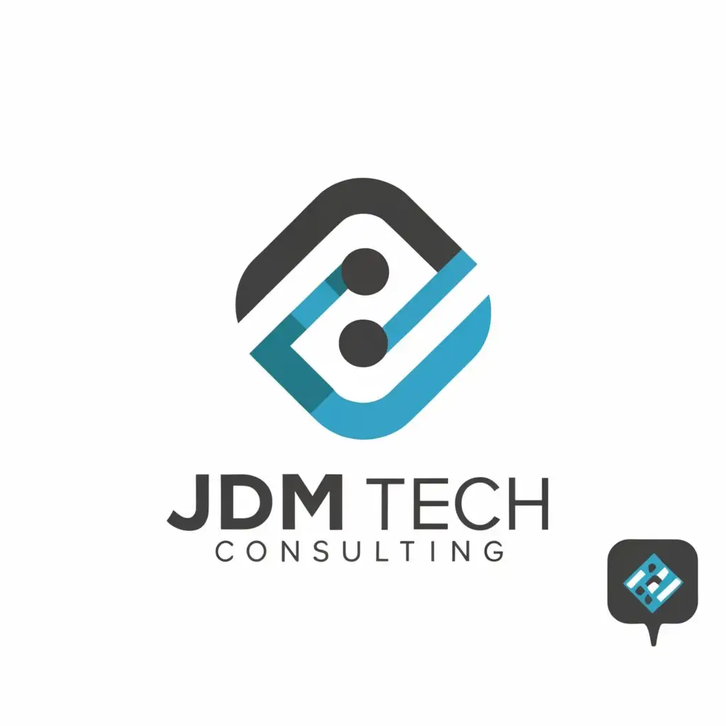 LOGO Design for JDM Tech Consulting Modern Missing Link Symbol in Technology Industry | AI LOGO ...