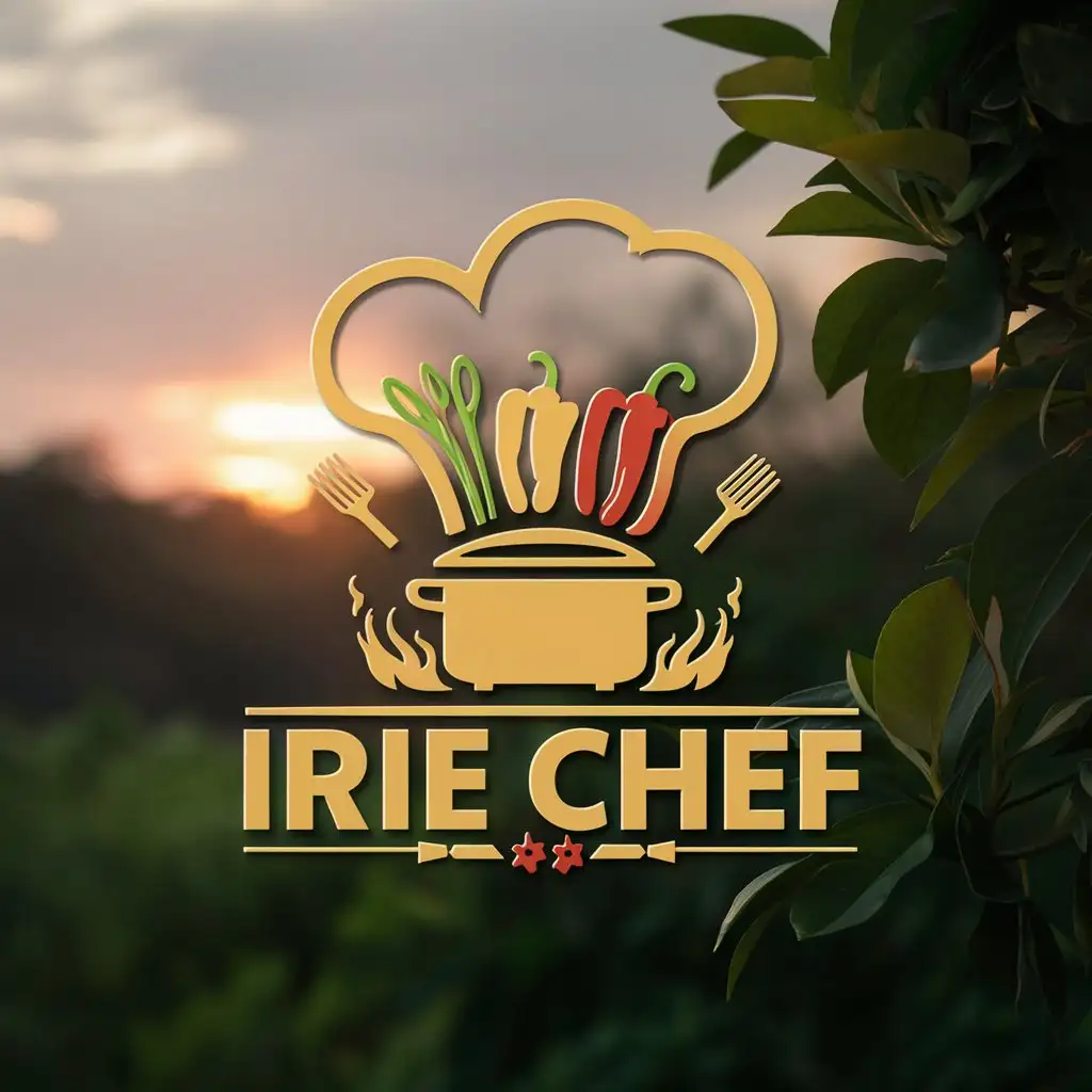 LOGO Design For Irie Chef Vibrant Naturethemed Logo with Peppers Onions ...