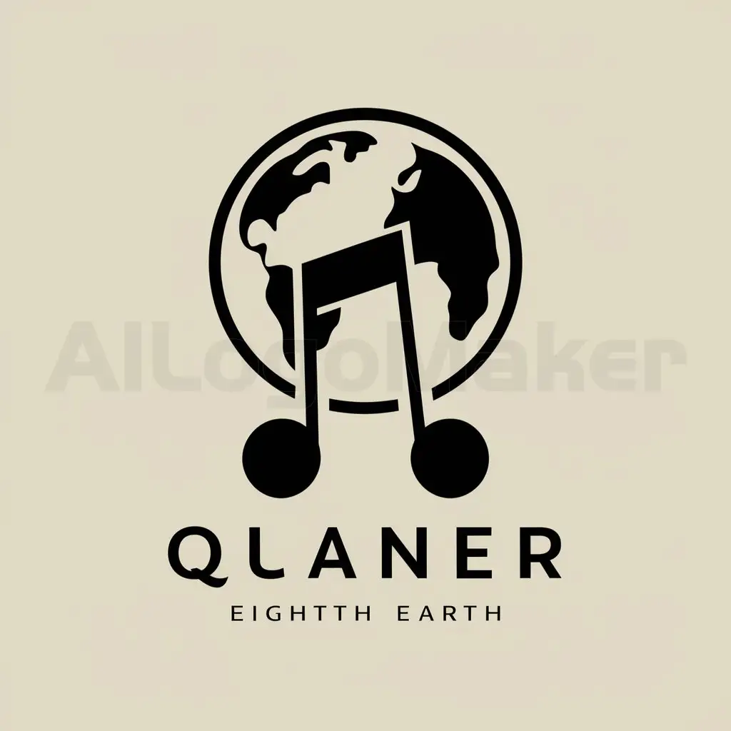 LOGO Design For MusicEverywhere Quaver Musical Note and Planet Earth ...